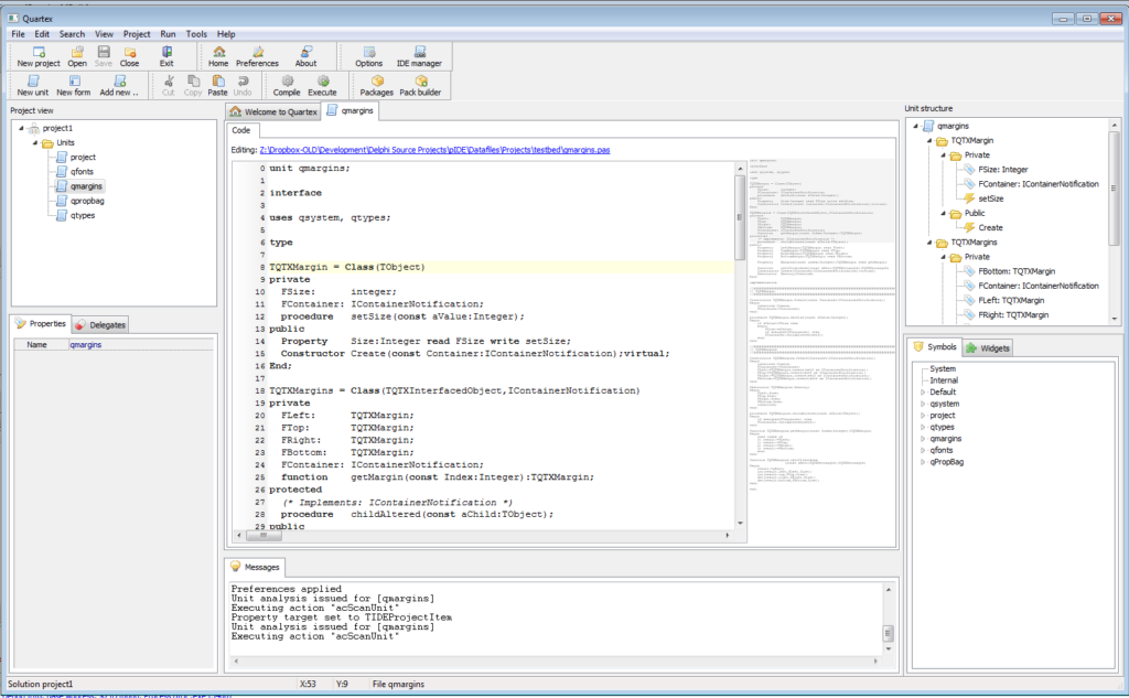 Code mini-map in place – Quartex Pascal