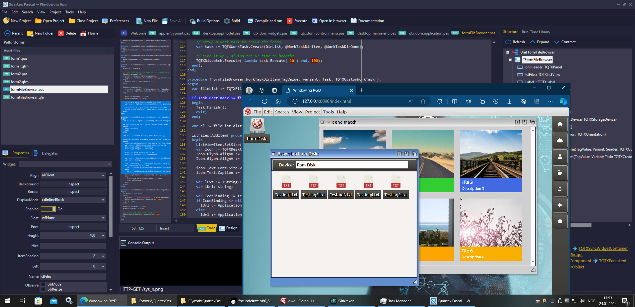 Changes, fixes and debugger – Quartex Pascal