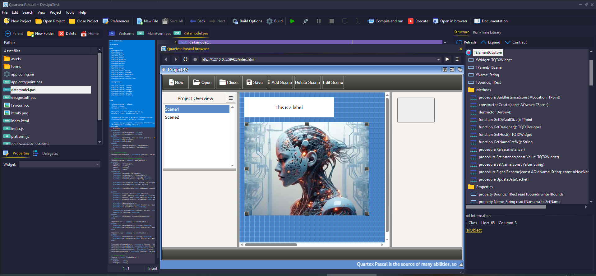 Creating A Scrolltext Widget Quartex Pascal