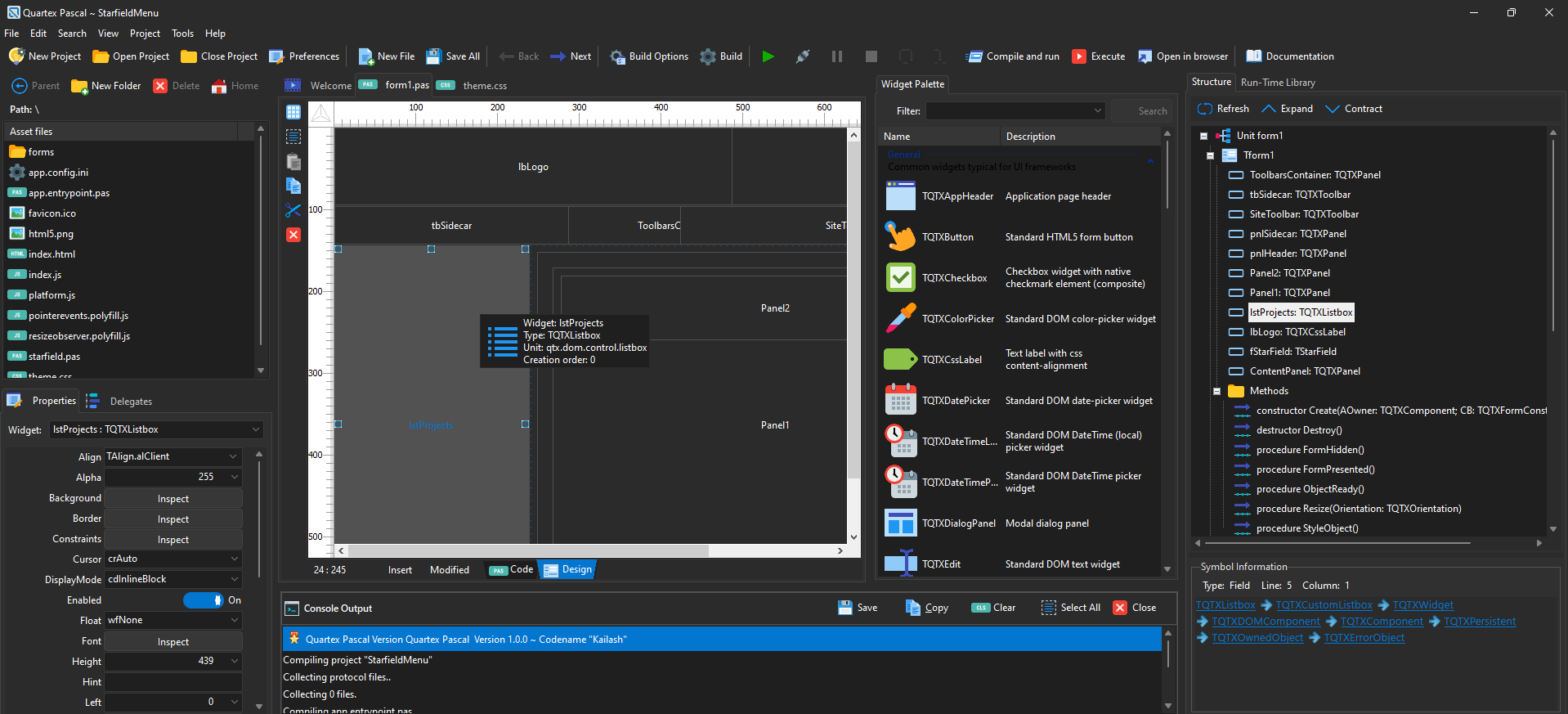Quartex Pascal – Research and development for the next generation object pascal