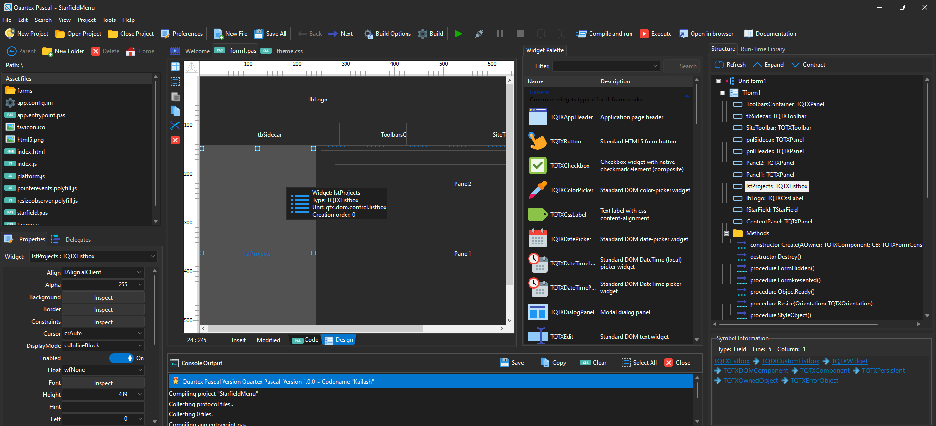 Quartex Pascal – Research and development for the next generation object pascal